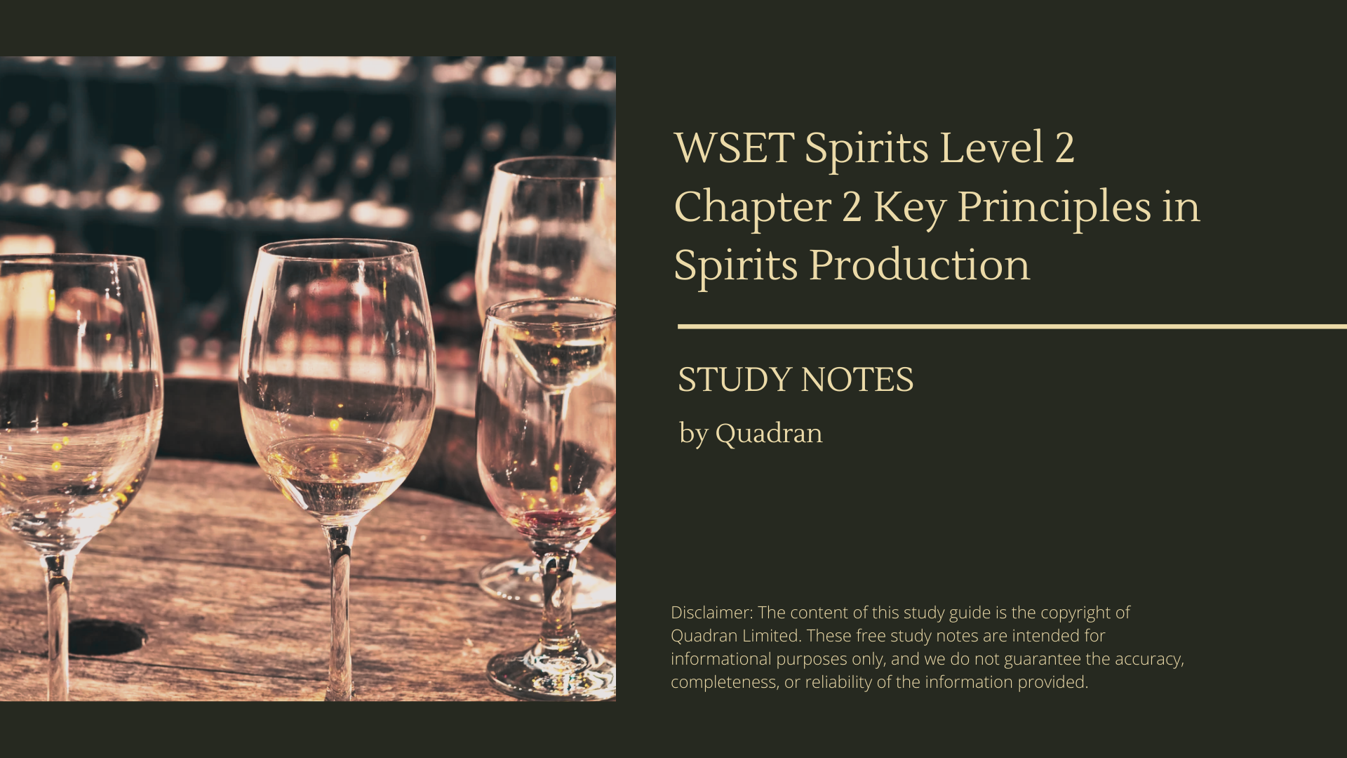 Crafting Spirits: WSET Level 2 Study Notes on Key Principles in Spirit ...